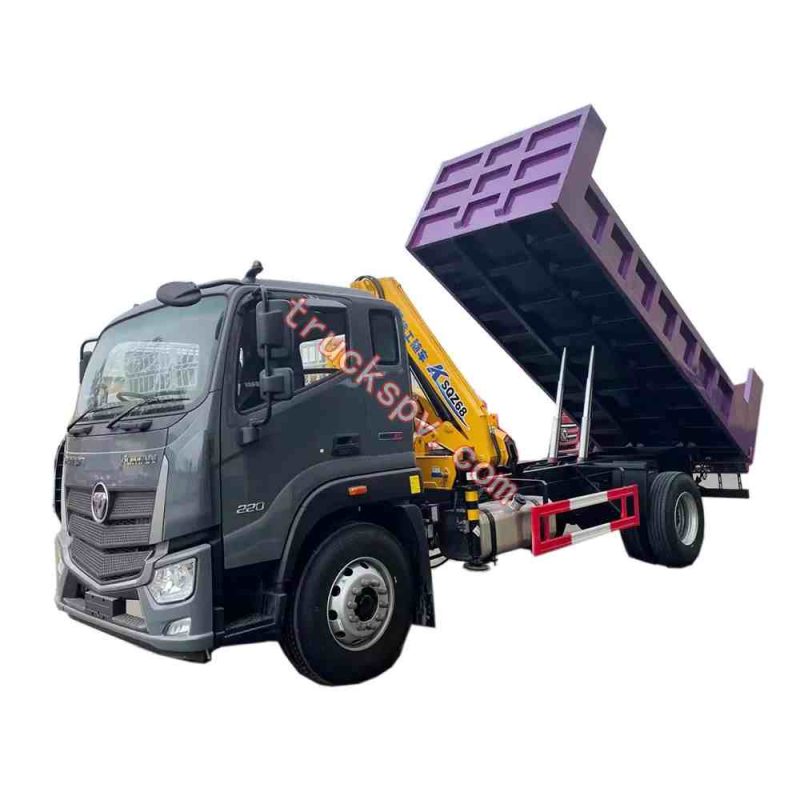 15T FOTON dump truck with crane - truckspv